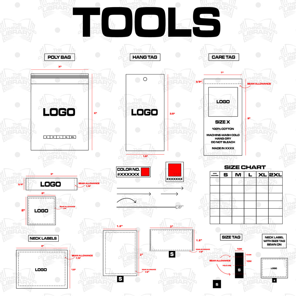 Illustrator Tech Pack Template – The Clothing Brand Library